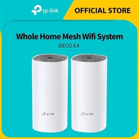 Jual Router Wifi Extender TPLINK Deco E4 AC1200 Whole Home Mesh Wifi System 2 PACK Jakarta