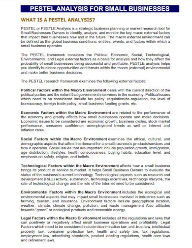 33 Pestle Analysis Examples To Download