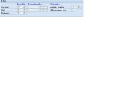 Basic Date Calculation Planned Order To Producti Sap Community