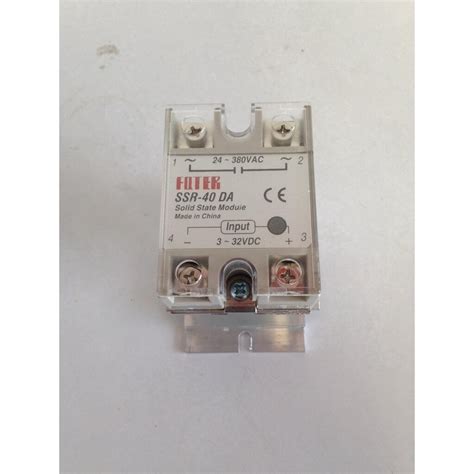 SSR DC AC SSR 40DA Solid State Relay Module Single Phase DC 3 32 โวลต AC 24 380VAC โซลดสตทร