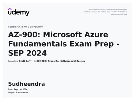 Sudheendra S On Linkedin Completed Azure Fundamentals Az 900