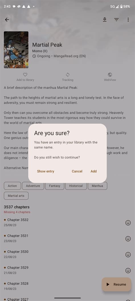 Duplicate Title Warning When Adding A Title To Library From Another Source · Issue 622