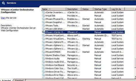 Trouble Shooting VMware Virtual Center Failing To Start Stephen Hackers Blog