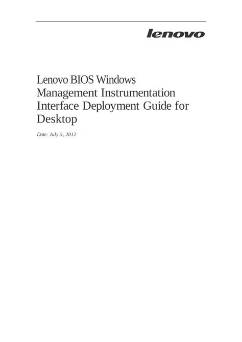 Pdf Bios Windows Management Instrumentation Interface Deployment Dokumen Tips
