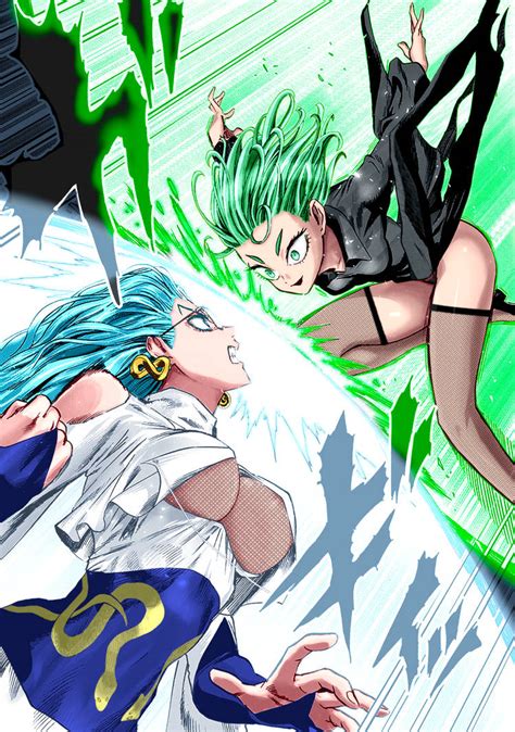 Opm Chap 128 Color Psykos Vs Tatsumaki Stocking By Vantud On Deviantart
