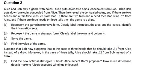 Please Solve This Game Theory Question
