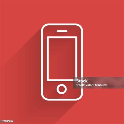 주황색 스마트 폰 흰색 배경에 고립 된 휴대 전화 아이콘 벡터 개념에 대한 스톡 벡터 아트 및 기타 이미지 개념 건강관리와