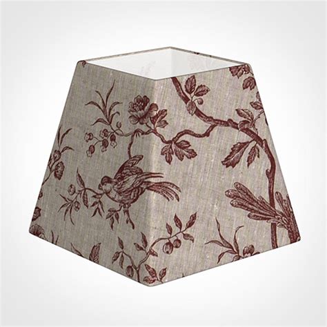 Square Shades Jim Lawrence 20cm Sloped Square Shade In Red Printed