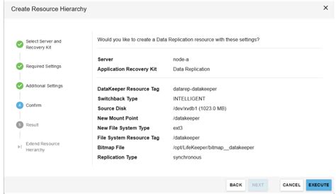 How To Create Data Replication Of A File System Lifekeeper For Linux Live 991