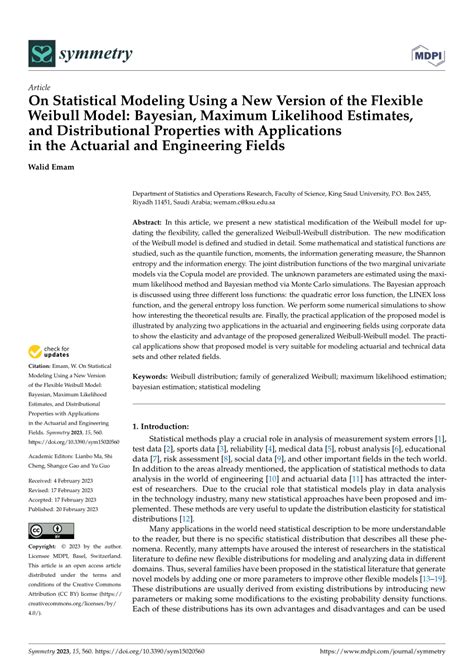 Pdf On Statistical Modeling Using A New Version Of The Flexible