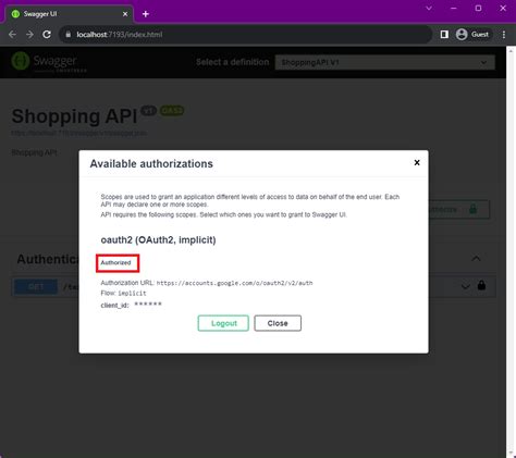 Asp Net Core SwaggerUI Authorization With Google And Identity System Stack Overflow