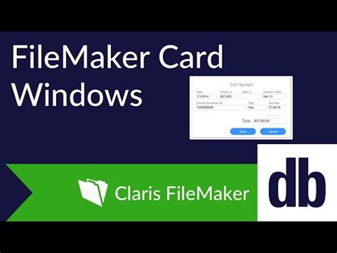 فيديو عرض ميزة Card Window الجديدة في FileMaker 16 FileMaker ME
