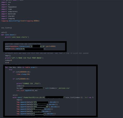 Python When Scan Remote Hbase Table Using Happybase Tsocket Read 0 Bytes Error Happens