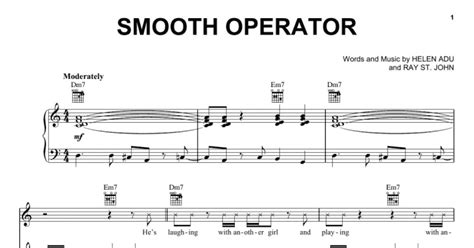Smooth Operator Piano Vocal Guitar Chords Right Hand Melody