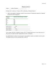 ECON Problem Set Docx ECON PROBLEM SET Name Ashley Dunman Problem Set Is Due By