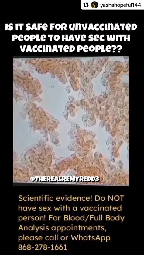 Do Not Have Sex With Vaccinated People 💉💉💉💉s🐍🐍🐍