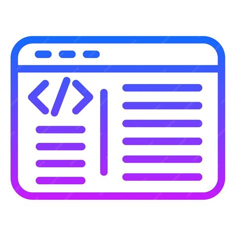 Premium Vector Coding Language Icon