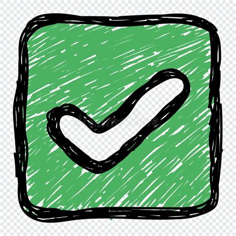 Checkbox Icon User Interface Concept Checkbox Doodle Hand Drawn Icon