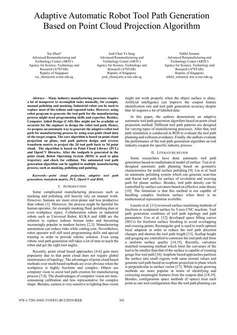 Pdf Adaptive Automatic Robot Tool Path Generation Based On Point