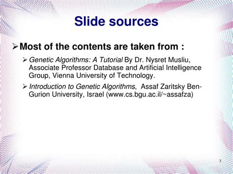 PPT Genetic Algorithm PowerPoint Presentation Free Download ID