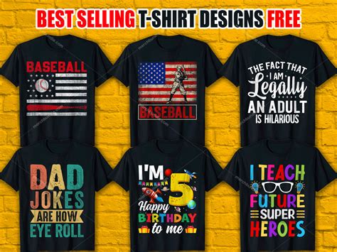 Best Selling T Shirt Designs Bundle Free V16
