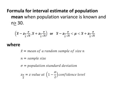 6 Point And Interval Estimation Pptx