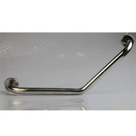 Ss Silver Angular Grab Bar For Washroom Sizedimension 4x12inch At