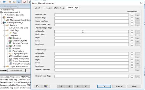 Factorytalk View Se Alarms And Events Configuration Real Time Hmi
