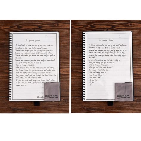 Smart Reusable Notebook Dot Grid Notebook With Pen Grandado