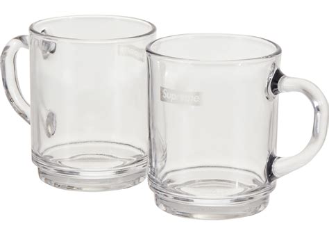 Supreme Duralex Glass Mugs Set Of 6 Clear Ss23 Us