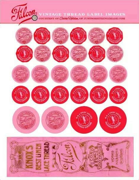 Vintage Thread Labels Vintage Printables Diy Printables Free Printables