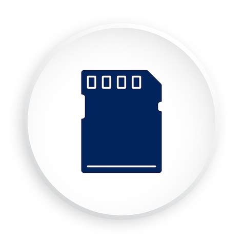 premium vector memory card icon for storing information in