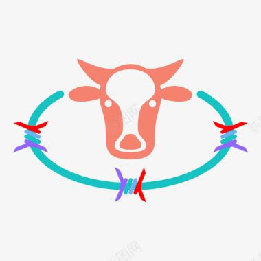 奶牛头图标 奶牛头icon 奶牛头矢量图标 88ICON