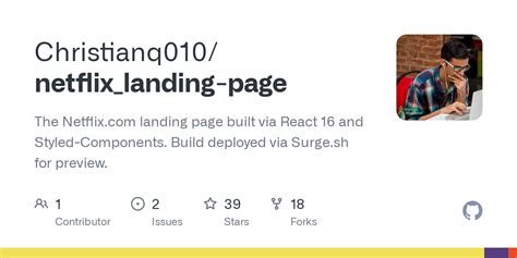 Github Christianq Netflix Landing Page The Netflix Landing