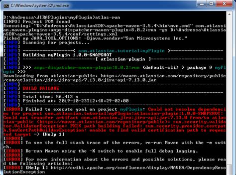 While Creating Plugin I Get Below Error When I Run Atlas Run Command Jira Server The