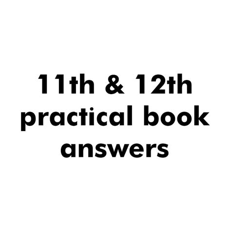 practical book answers and more