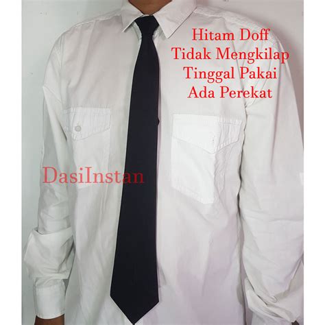 Jual Dasi Pria Langsung Pakai Dasi Hitam Polos Shopee Indonesia