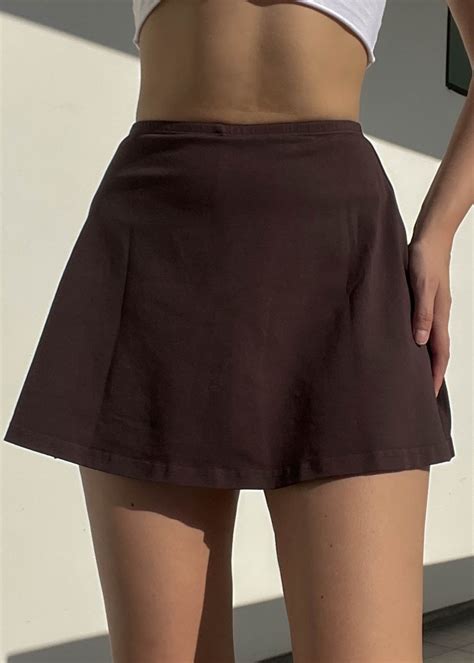 Classic Brown Mini Skort S Retro And Groovy