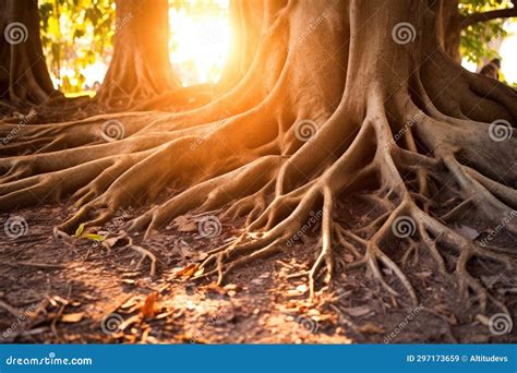 Close Up Of Underground Tree Roots In Light Stock Image Image Of Macro Tree 297173659