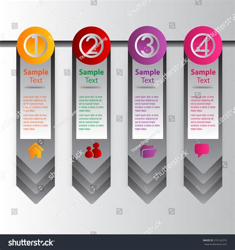 Colorful Modern Design Text Box Template Stock Vector Royalty Free 215142274 Shutterstock