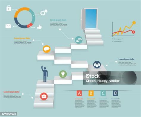 추상 창조적인 개념 벡터 아이콘의 단계적으로 웹 및 모바일 응용 프로그램에 대 한 인포 그래픽 배경에 고립 벡터 일러스트 레이
