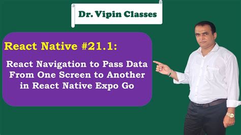 React Navigation Pass Data Between Screens In React Expo 211 Dr