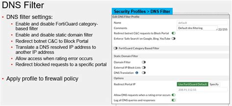 Fortigate Dns Filter Security Profil