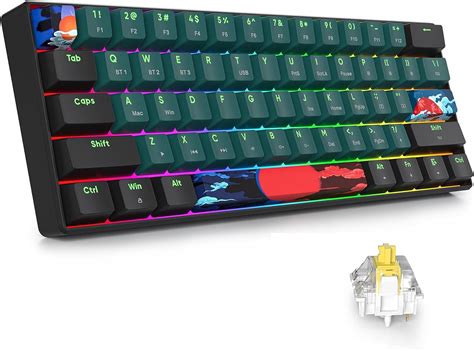 Surmen Gt61 Teclado Inalámbrico 60 Mini Teclado Mecánico Rgb Para