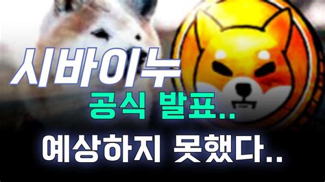 시바이누코인 시바이누분석 시바이누분석 시바이누 시바이누전망 시바이누코인전망 시바이누호재 시바이누목표가 시바이누대응 Youtube