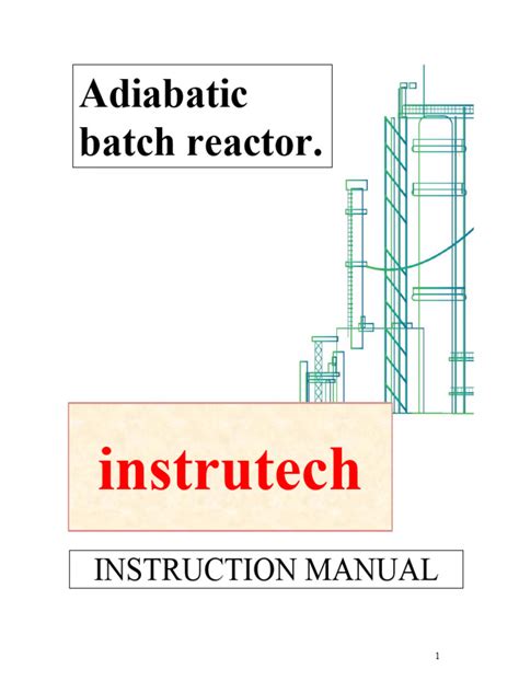Adiabatic Batch Reactor Manual Pdf Reaction Rate Chemical Reactor