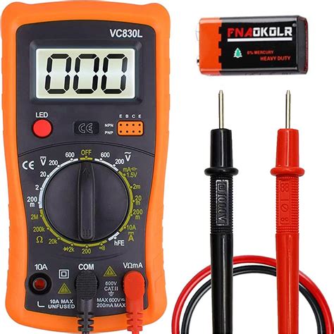 Digital Multimeter Multimeter With Ac Dc Voltmeter And Ohm Volt Amp Tester Multifunction Battery