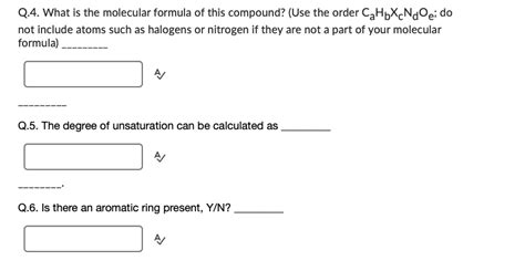 Solved Based On The Given Spectral Information Answer The