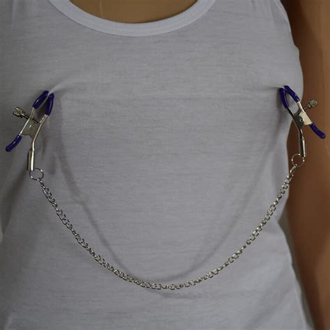 1 쌍 여성 유방 클립 Bdsm 젖꼭지 클램프 놀리는 놀리는 여성을위한 장난감 자극 남성 커플 Sexo 젖꼭지 클램프 섹스 토이 이국적인 의류