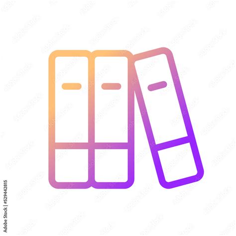 Messy Bookshelf Pixel Perfect Gradient Linear Ui Icon Disorganized Shelf In Classroom Library